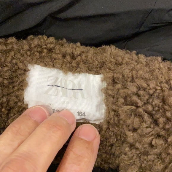 Zara | Jackets & Coats | Zara Girls Teddy Bear Shearling Toggle Coat ...